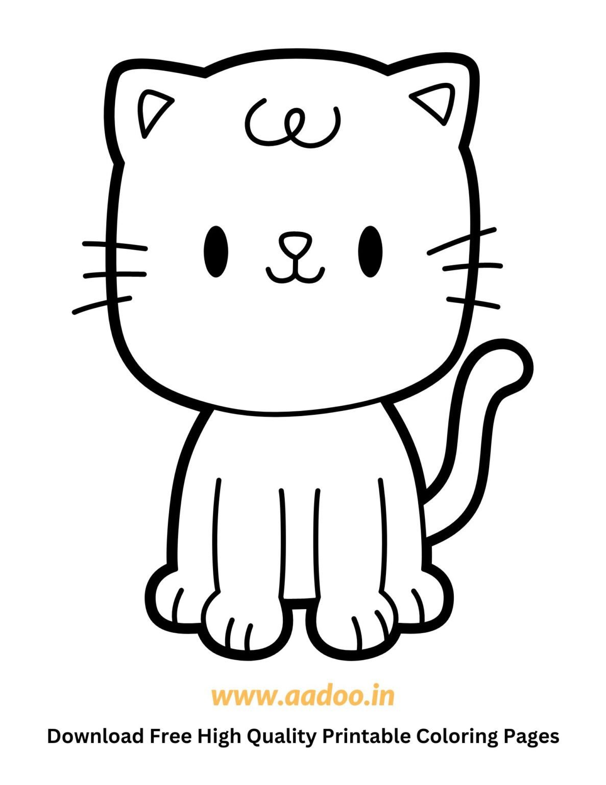50 Free Printable Cat Coloring Pages