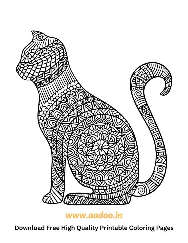 50 Free Printable Cat Coloring Pages