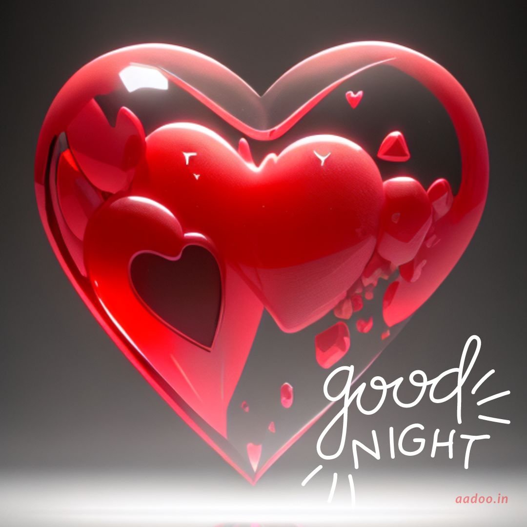 100+ Good Night Heart Images - Good Night Love Heart Images